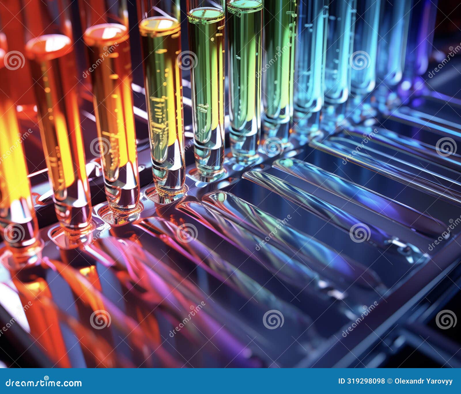 Laboratory test tubes stock illustration. Illustration of dropper ...