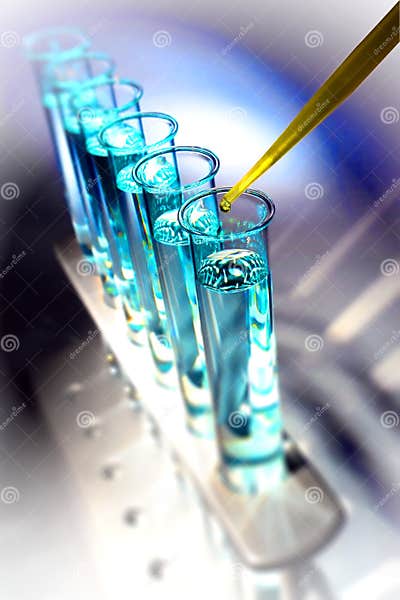 Laboratory Test Tubes in Science Research Lab Stock Photo - Image of ...