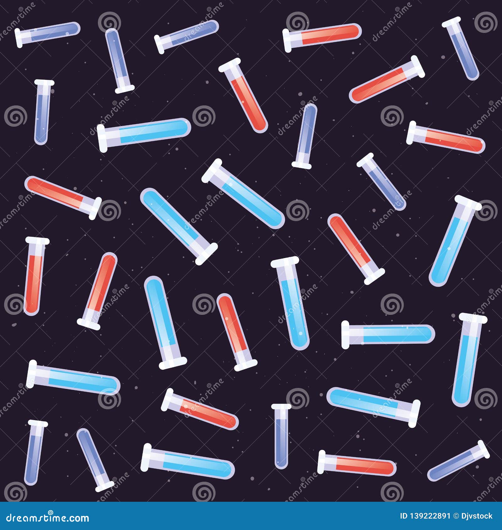 Laboratory Test Tubes Tools Background Concept Stock Vector ...