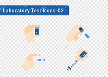 Laboratory Tests Flat Icon Set Isolated on Transparency Background Ep02 ...