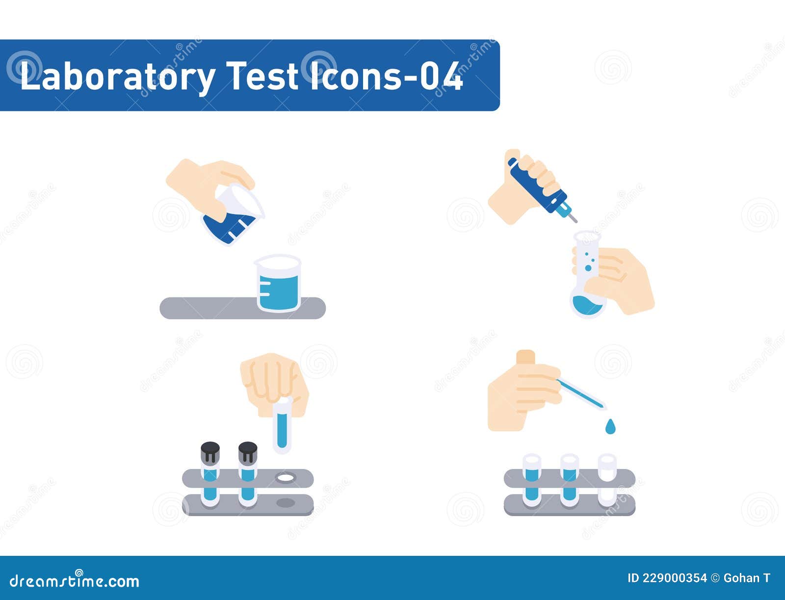 Laboratory Tests Filled Line Icon Set Isolated On White Background Ep03 ...