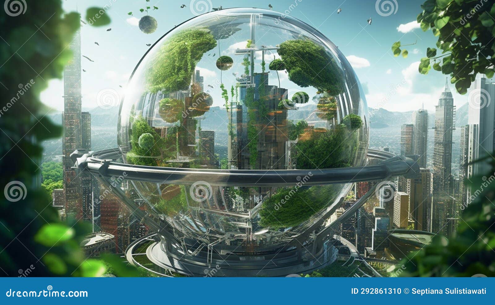 Modern City. Green Technology and Environmental Technology. Science ...