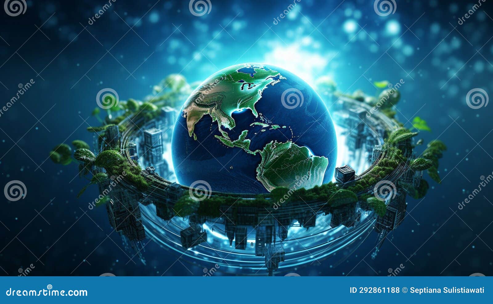 Modern City Earth. Green Technology and Environmental Technology ...