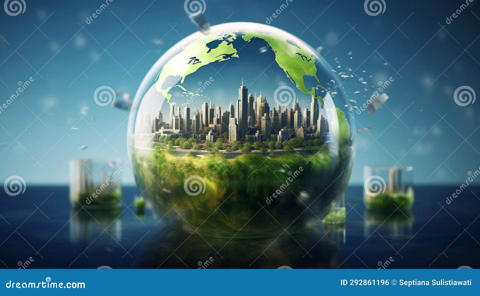 Modern City Earth. Green Technology and Environmental Technology ...