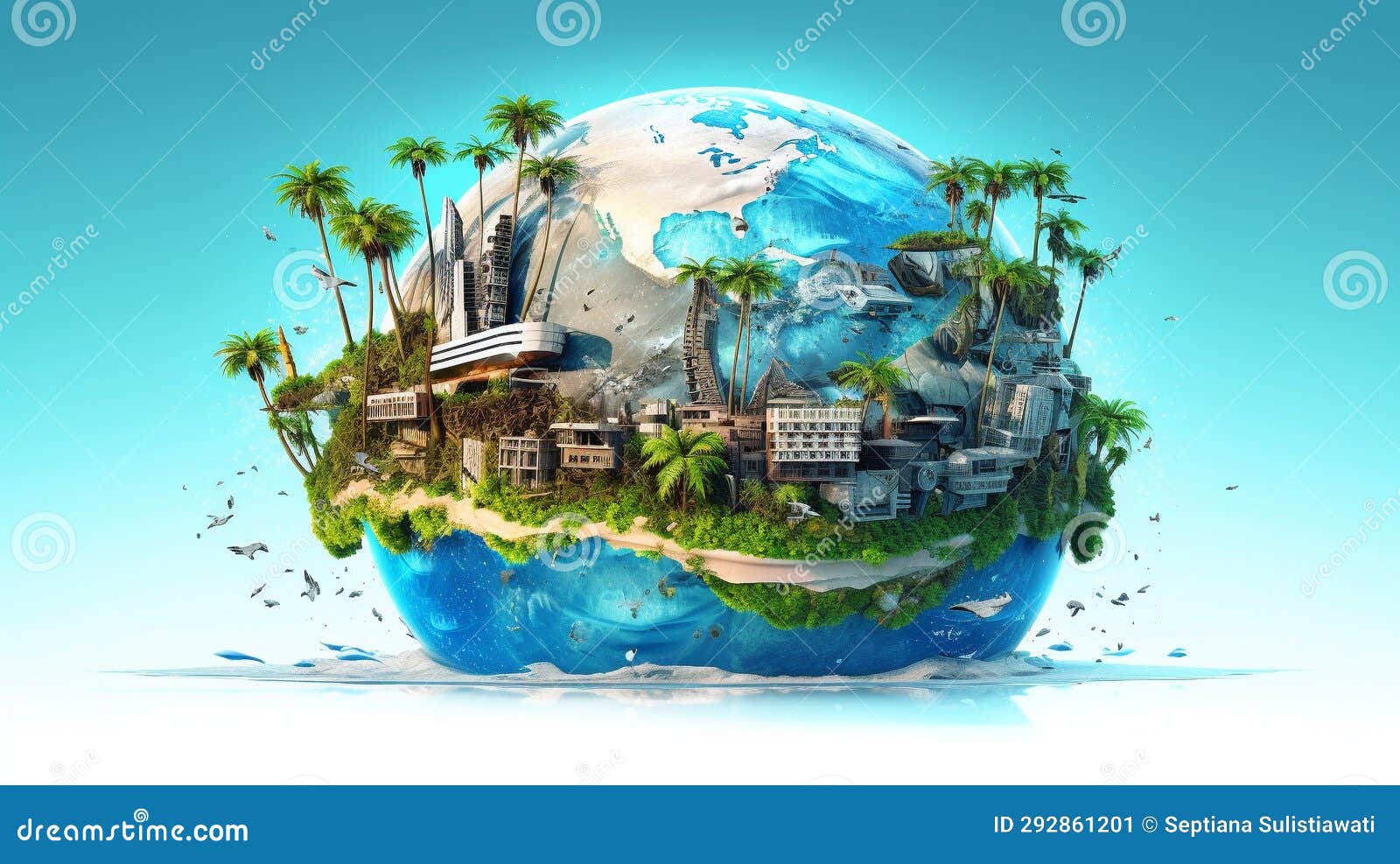 Modern City Earth. Green Technology and Environmental Technology ...