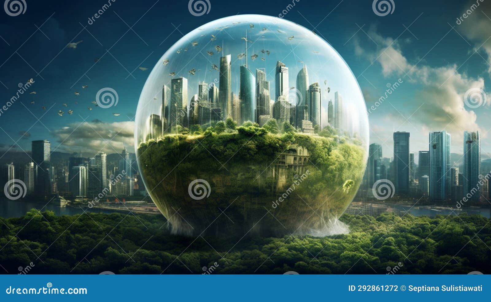 Modern City. Green Technology and Environmental Technology. Science ...