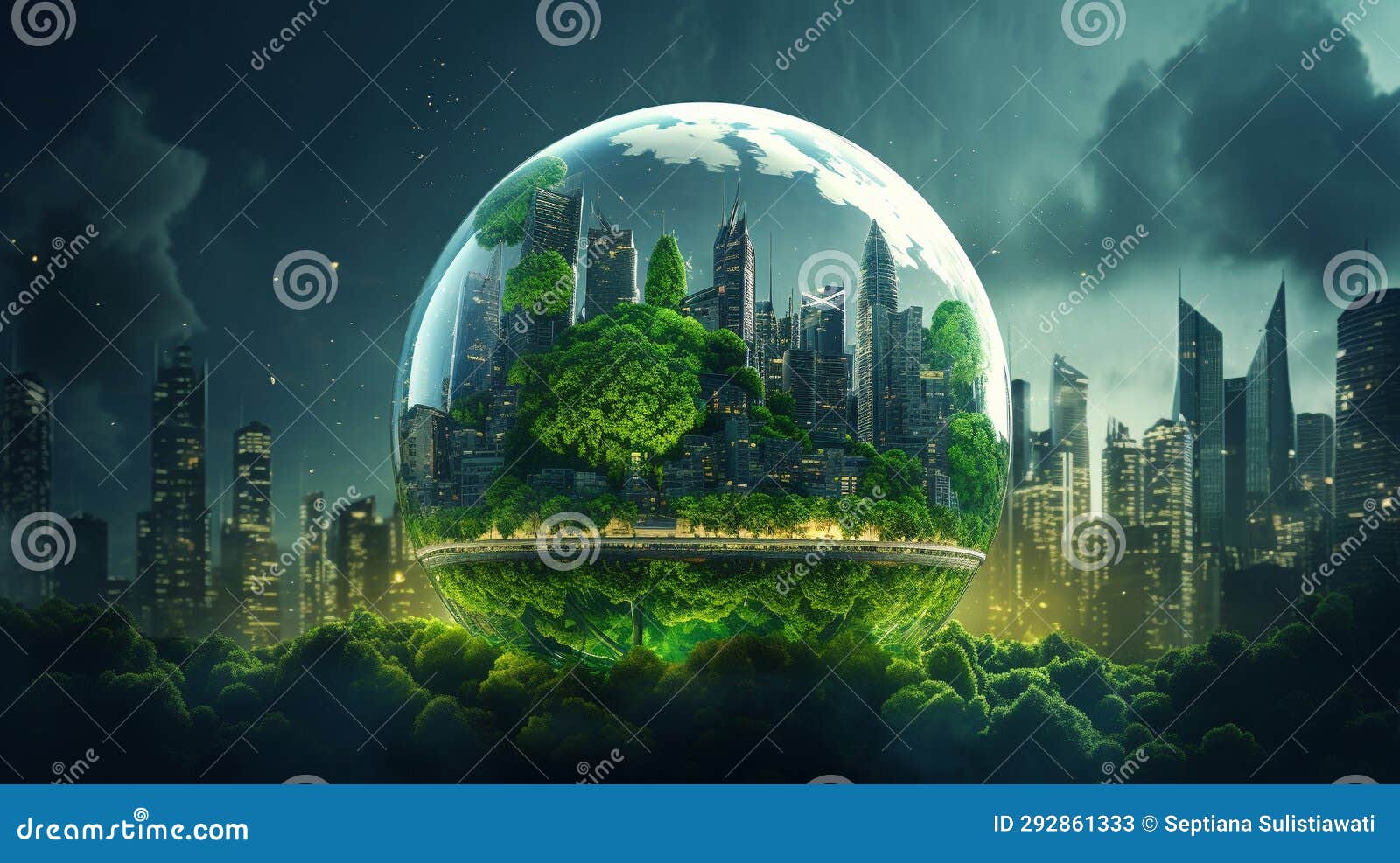 Modern City. Green Technology and Environmental Technology. Science ...