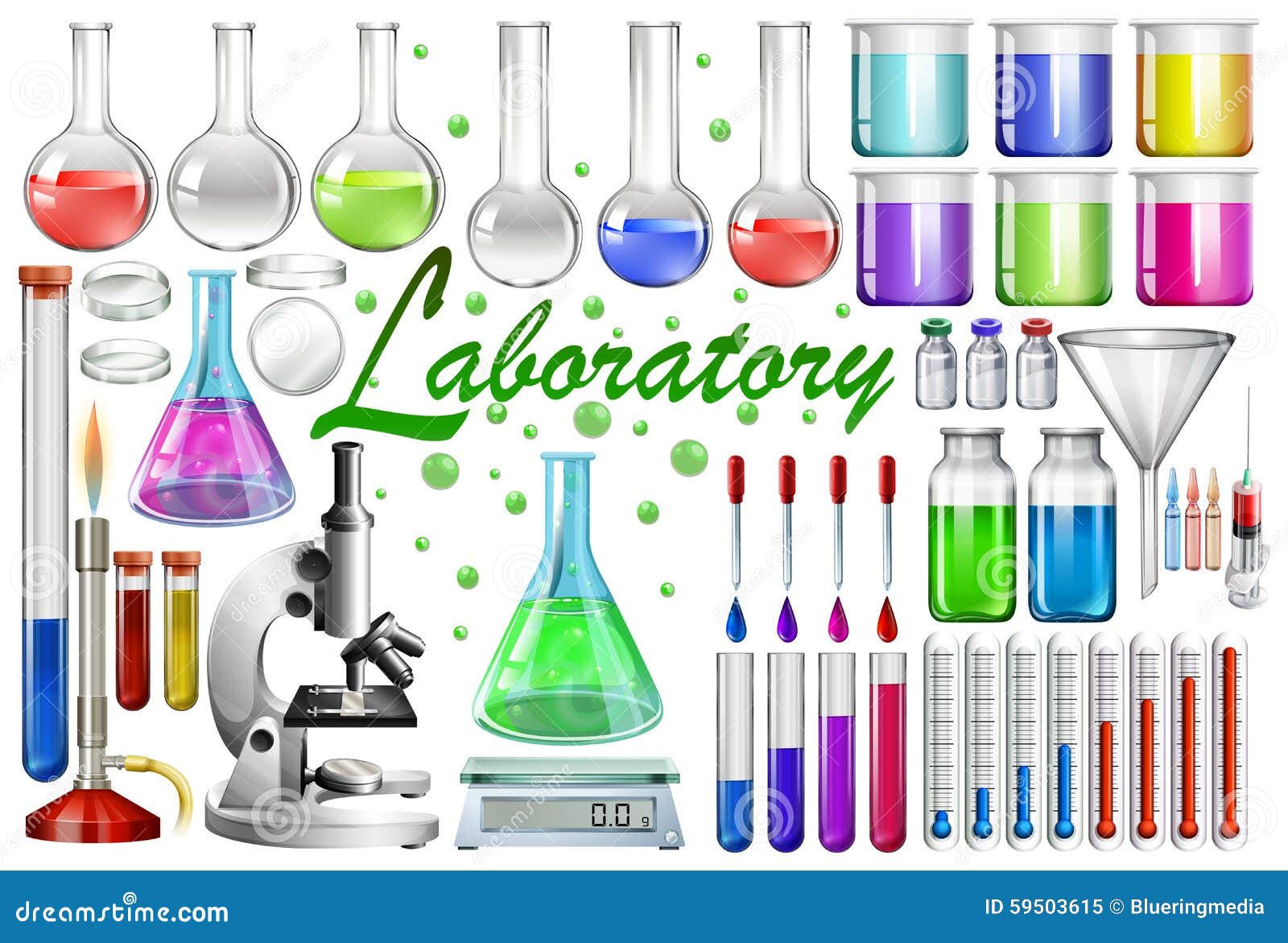 Laboratory Tools Vector Illustration | CartoonDealer.com #17884312