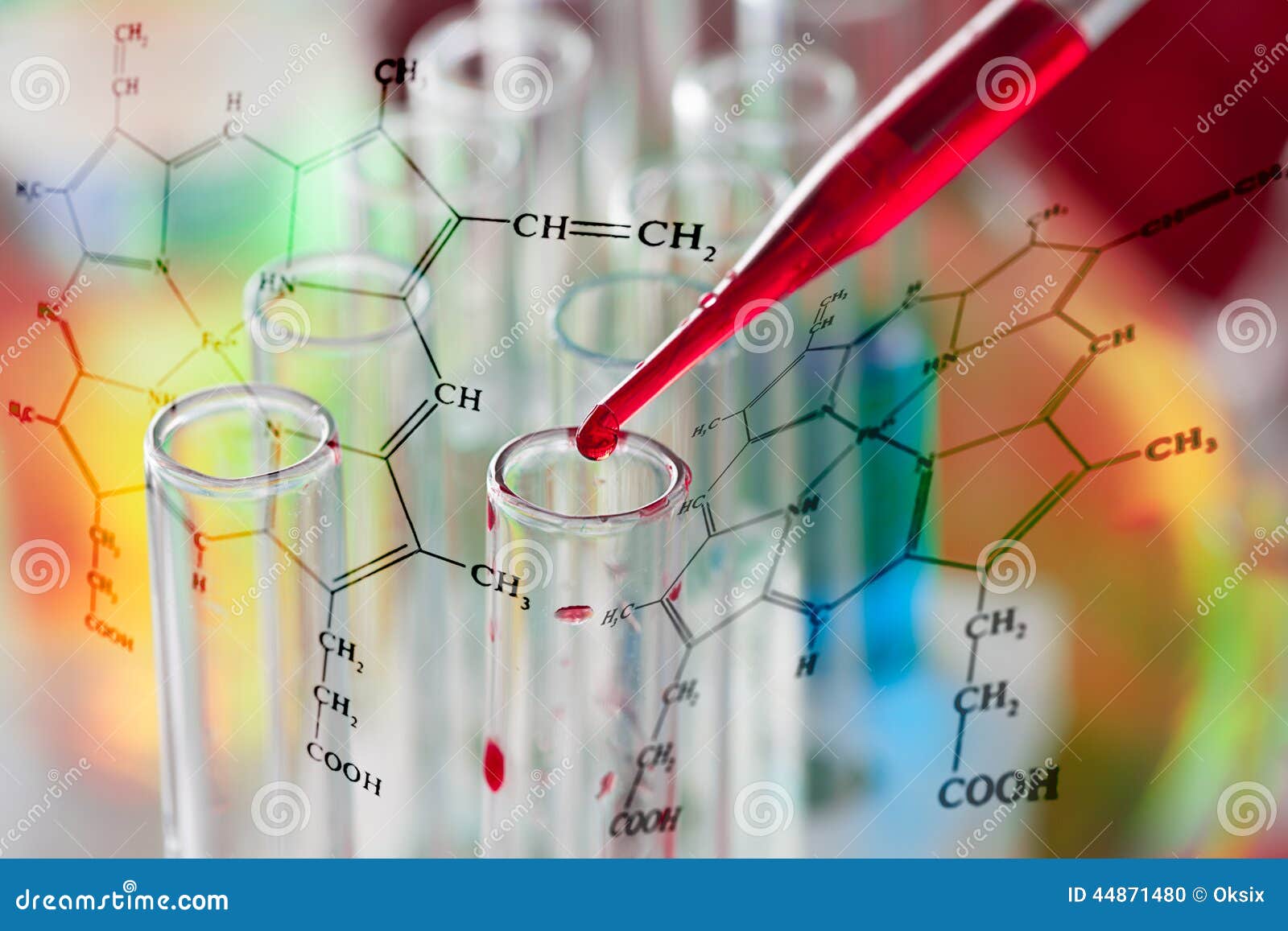 Laboratory tubes stock photo. Image of biotechnology - 44871480