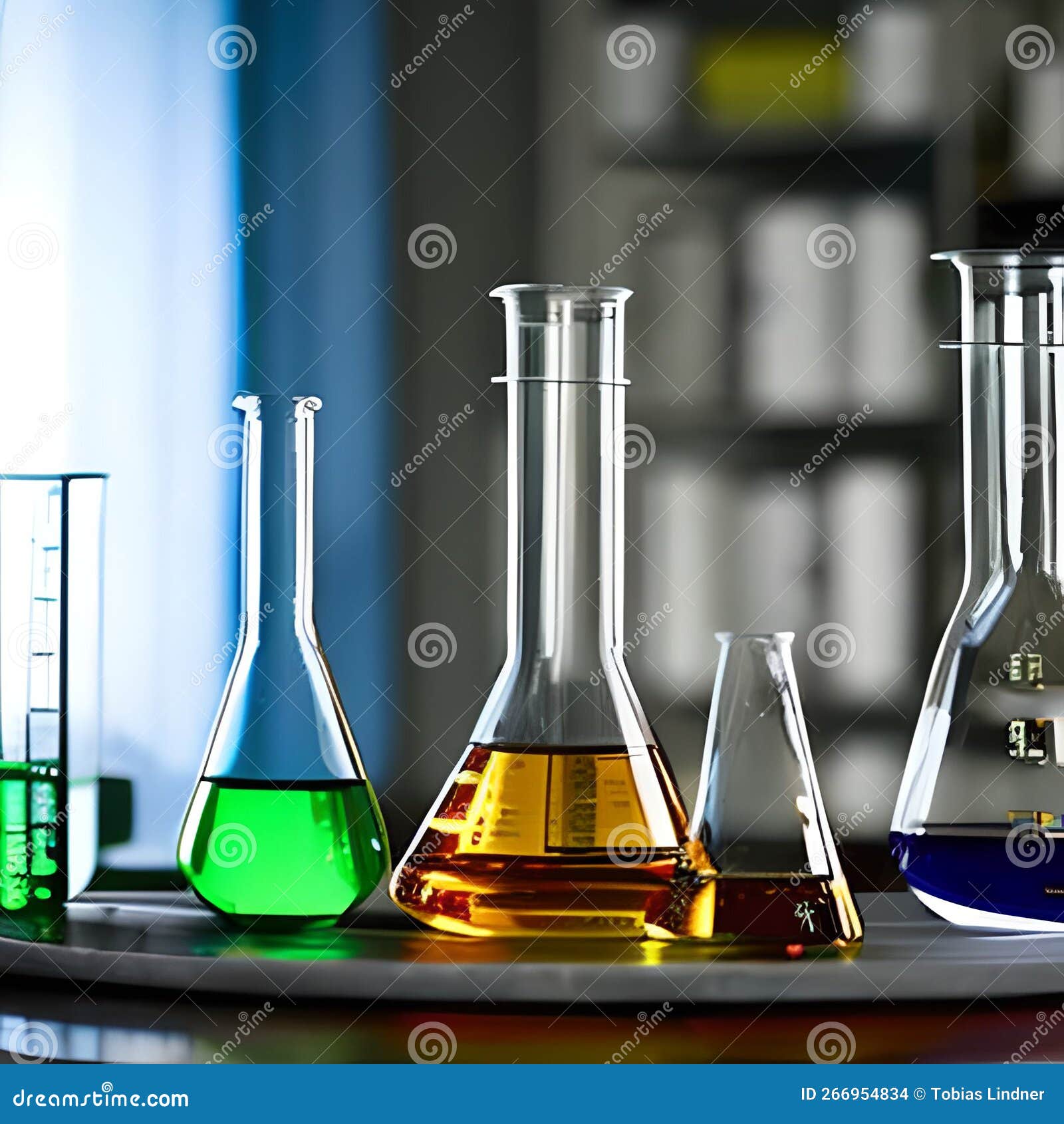 Laboratory Tubes, Vial With Colored Liquid, Equipment For Chemical ...