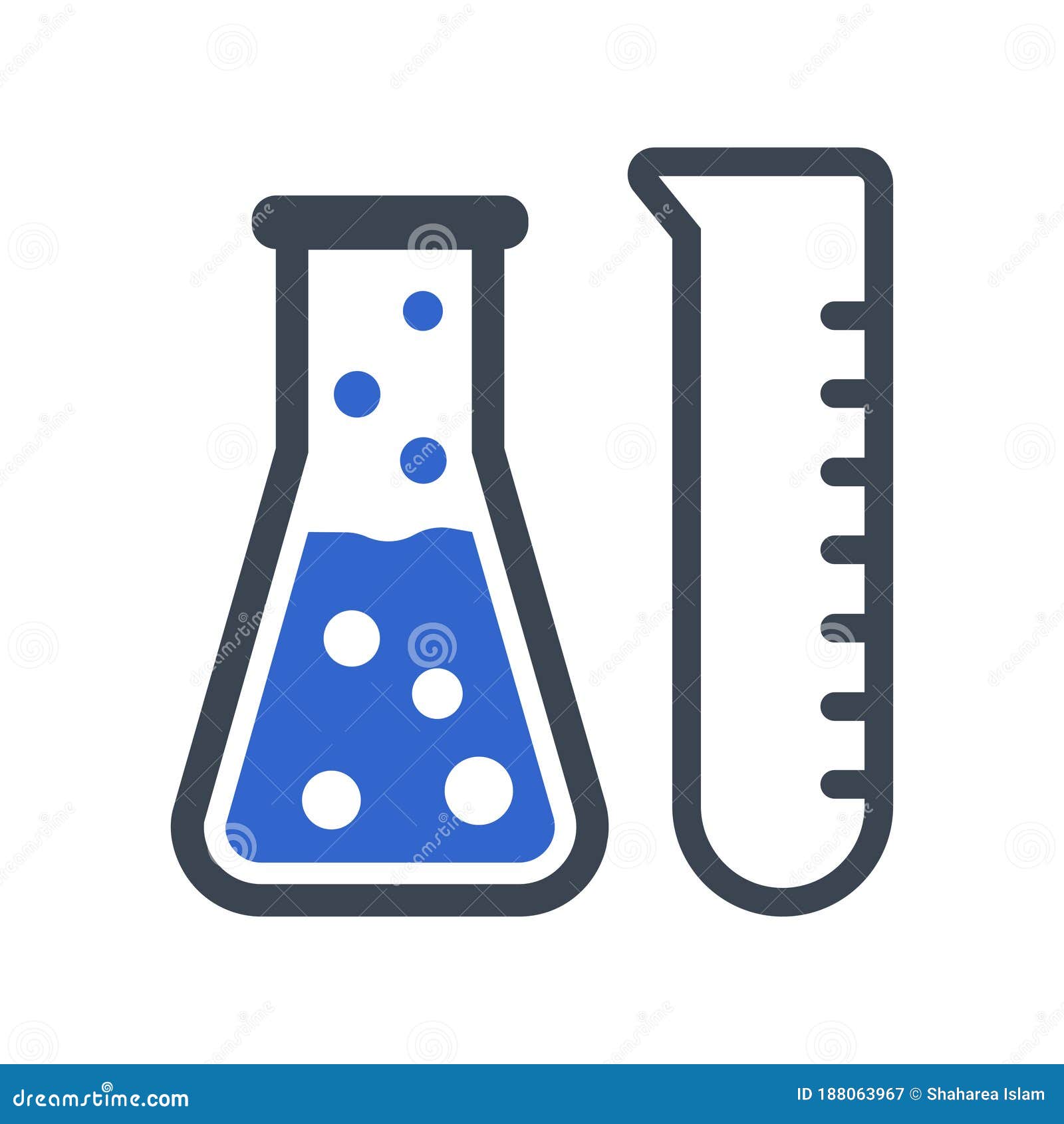 Laboratory tubes icon stock vector. Illustration of labs - 188063967