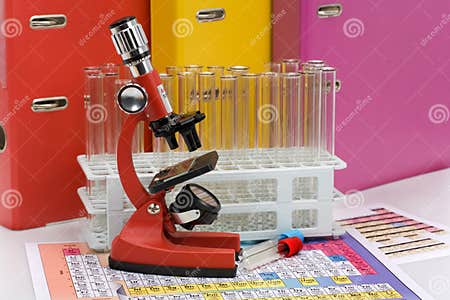 Laboratory Ware and Microscope Stock Image - Image of test, analyze ...