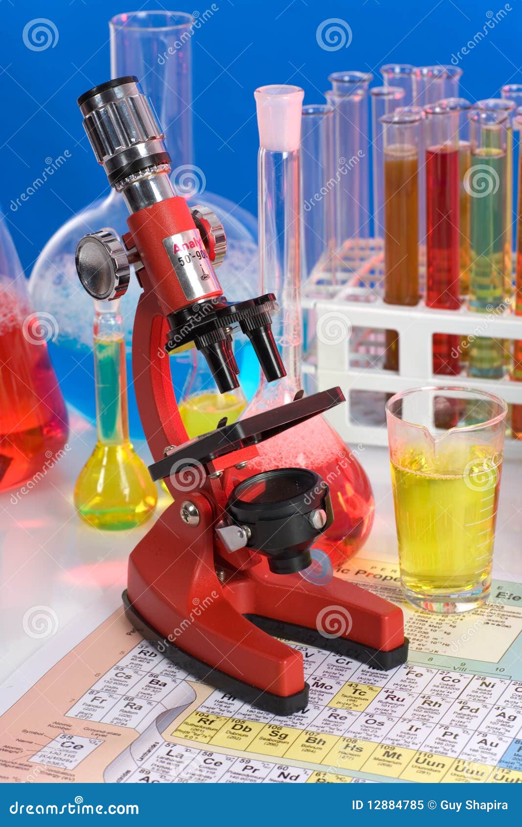 Laboratory Ware and Microscope Stock Image - Image of experiment ...