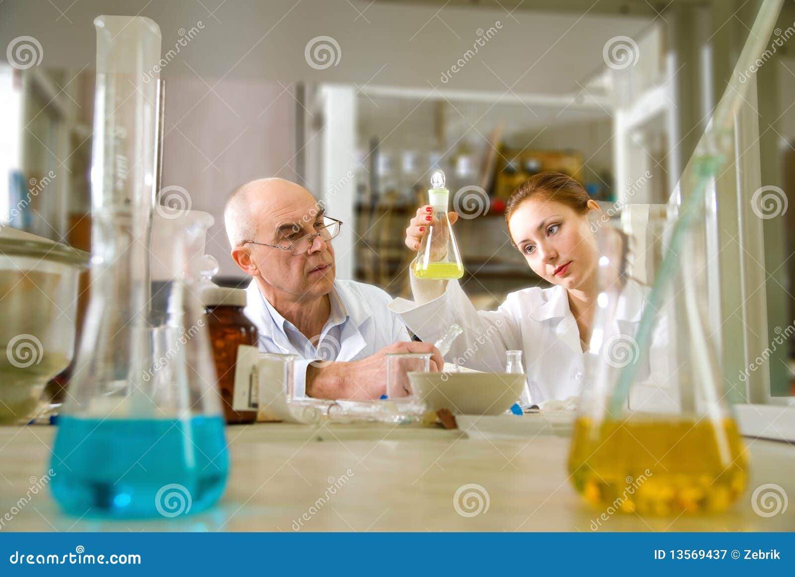 Laboratory work stock image. Image of biotechnology, doctor - 13569437