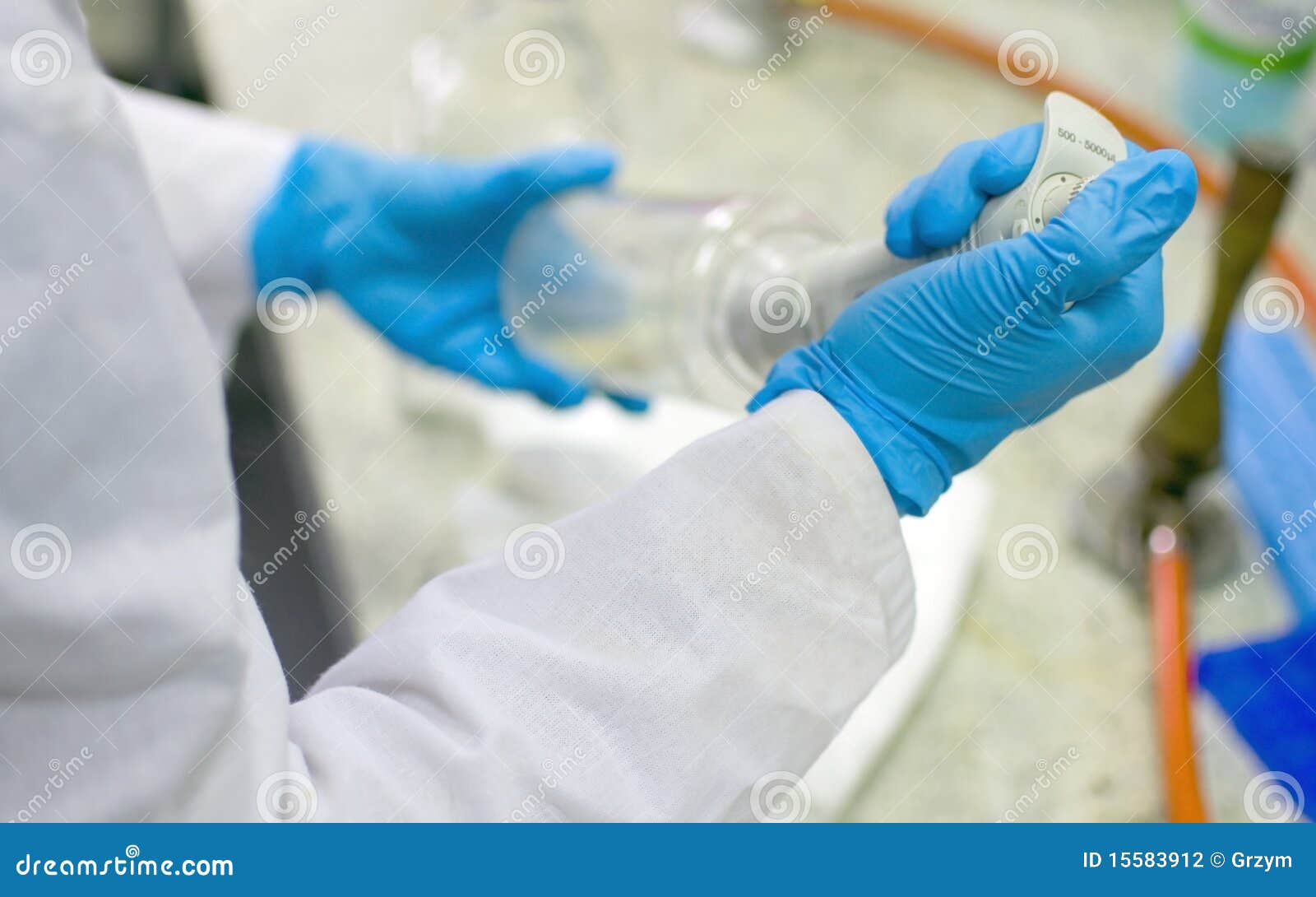 Laboratory work stock photo. Image of industry, fluid - 15583912