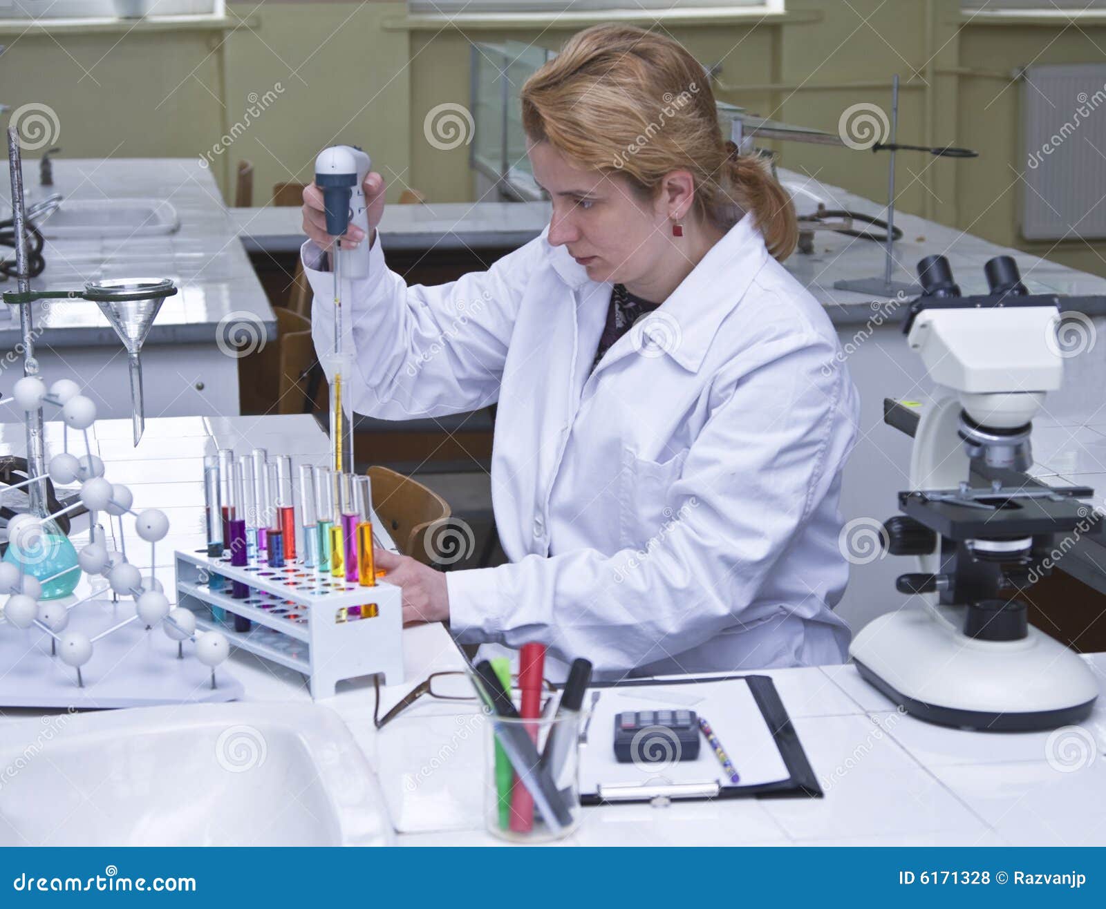 Laboratory work stock photo. Image of research, hands - 6171328