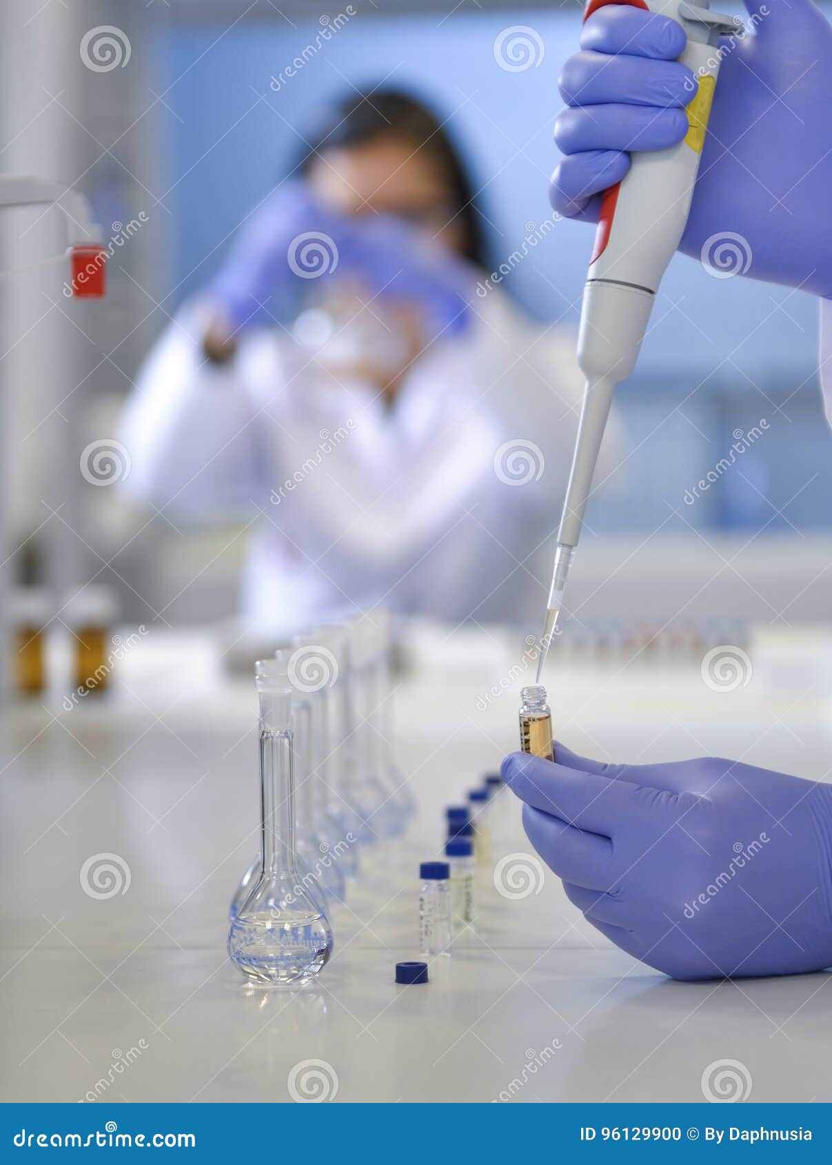 Laboratory work stock photo. Image of medicine, analyzing - 96129900