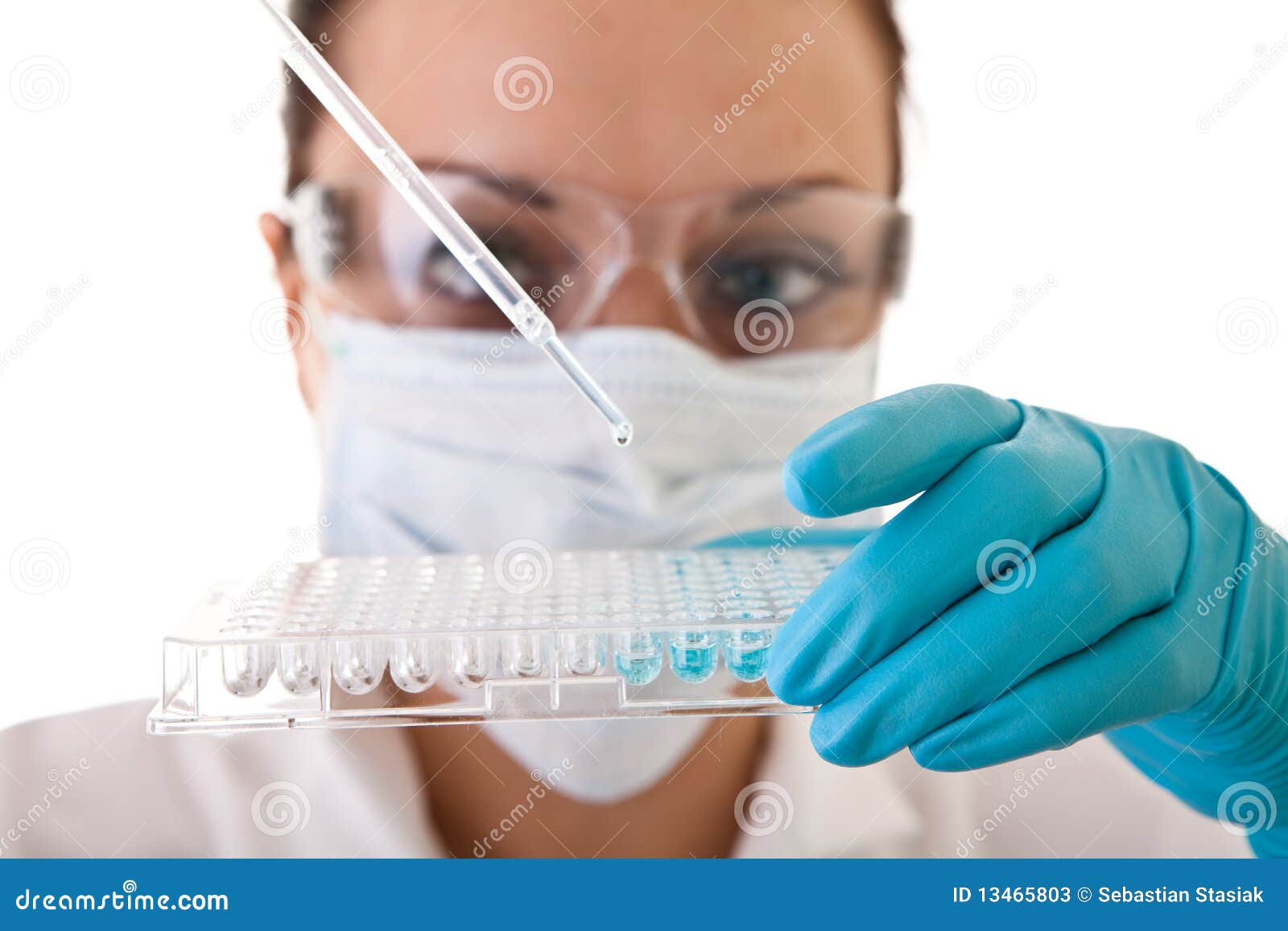 Laboratory work - research stock image. Image of glove - 13465803