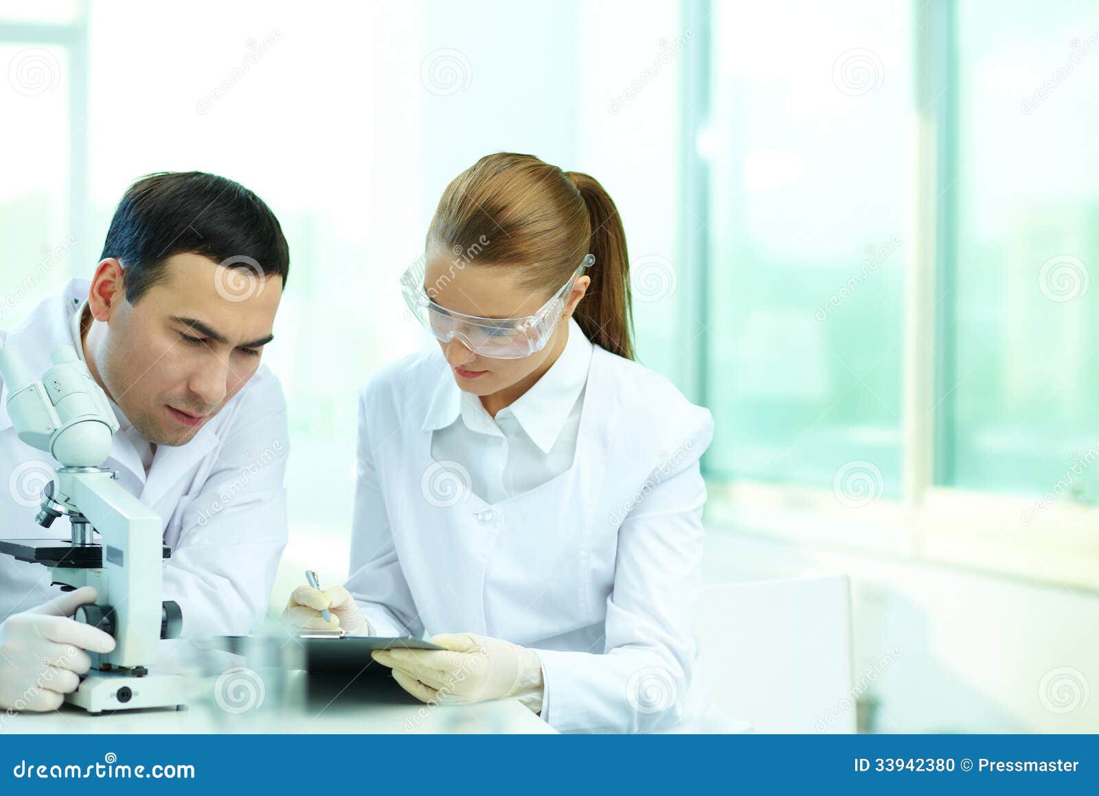 Laboratory work stock photo. Image of eyeglasses, laboratory - 33942380