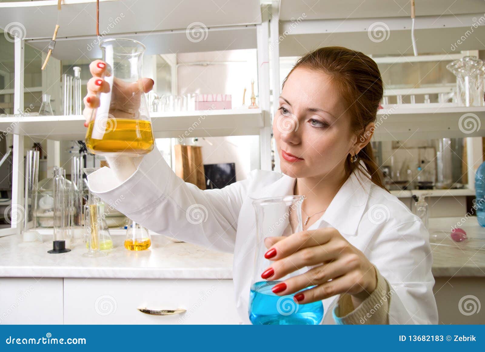 Laboratory worker stock image. Image of expertise, chemist - 13682183