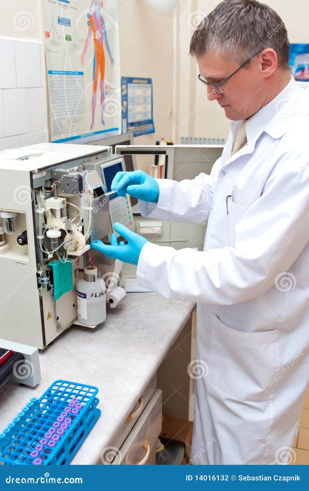 Laboratory worker stock photo. Image of machine, research - 14016132