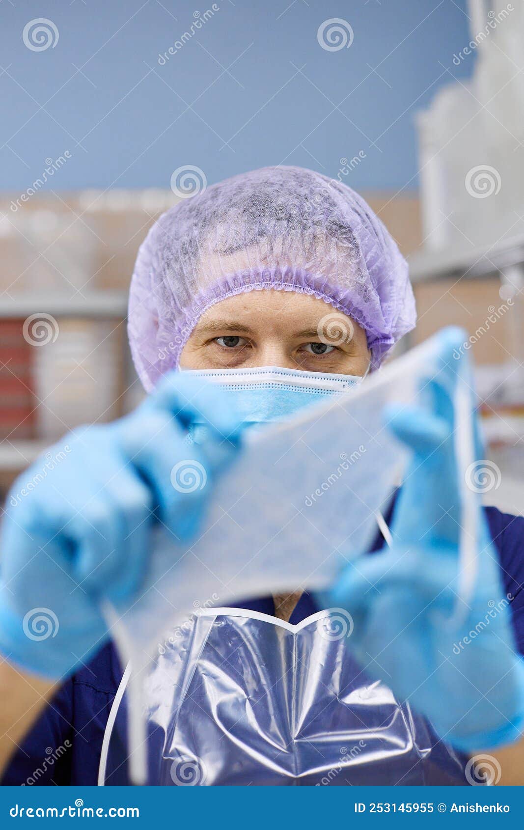 A Laboratory Worker Checks the Condition of the Samples before Testing ...