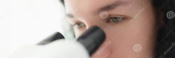 Laboratory Worker Checks Sample Using Electronic Microscope Stock Image ... Laboratory Worker Checks Sample Using Electronic Microscope Stock Image ...
