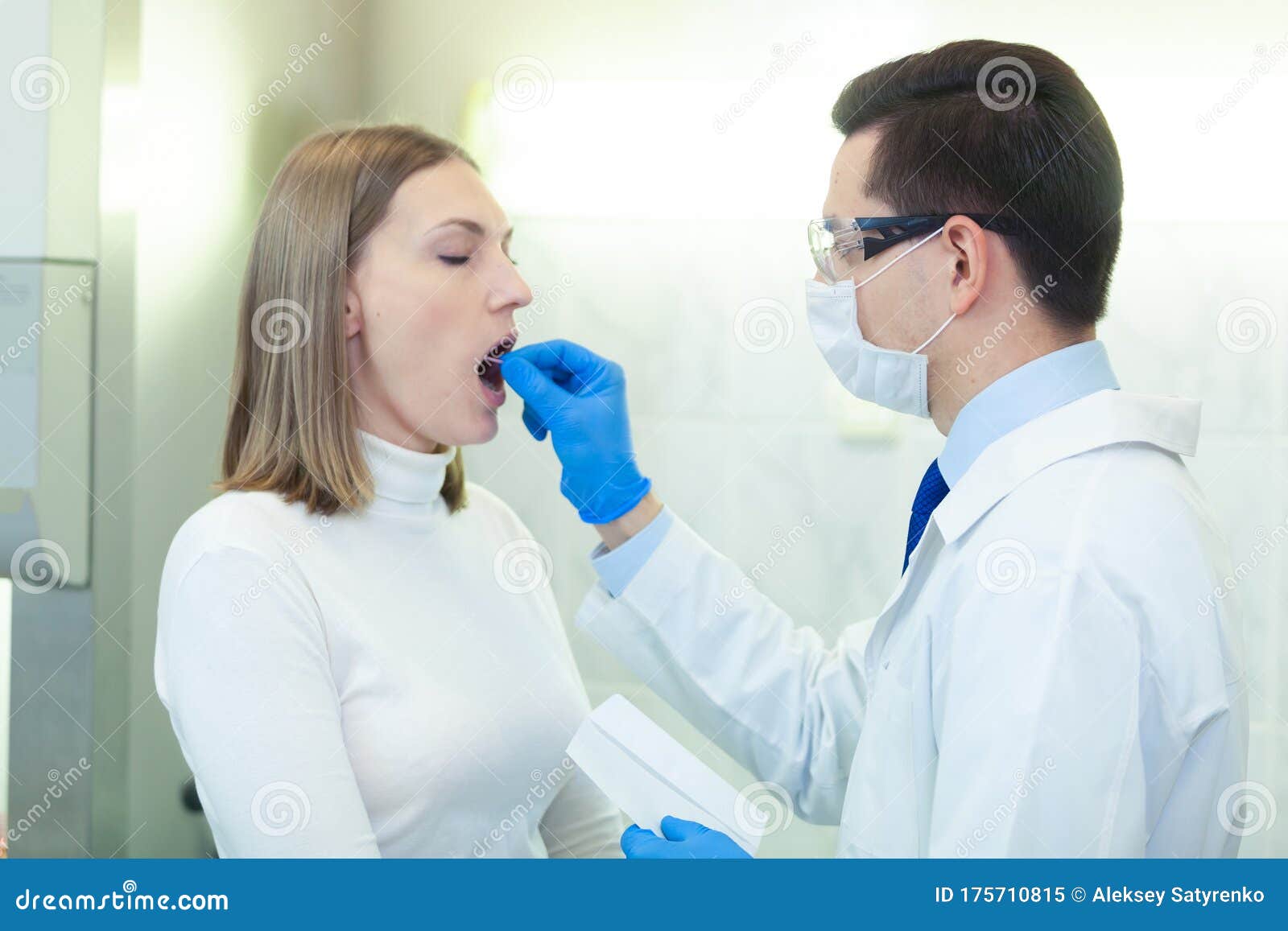 Laboratory Worker Performing DNA Paternity Test in a Medical Laboratory ...