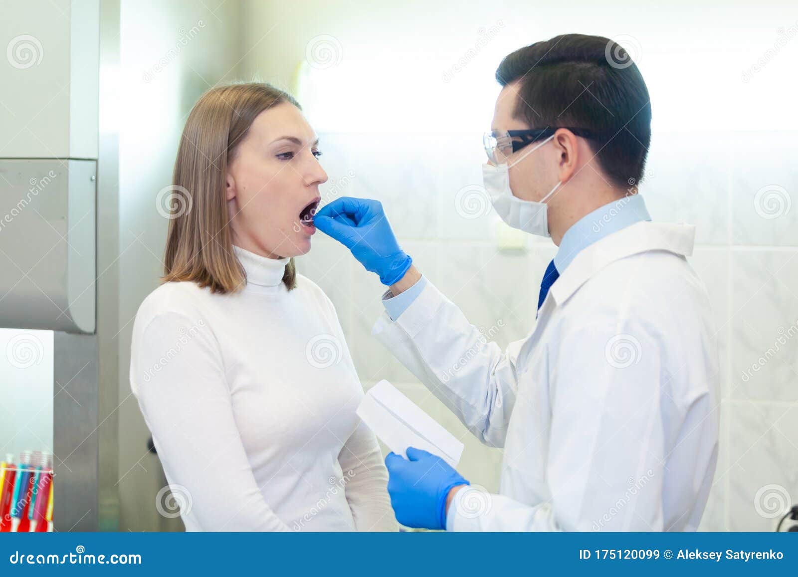 Laboratory Worker Performing DNA Paternity Test in a Medical Laboratory ...