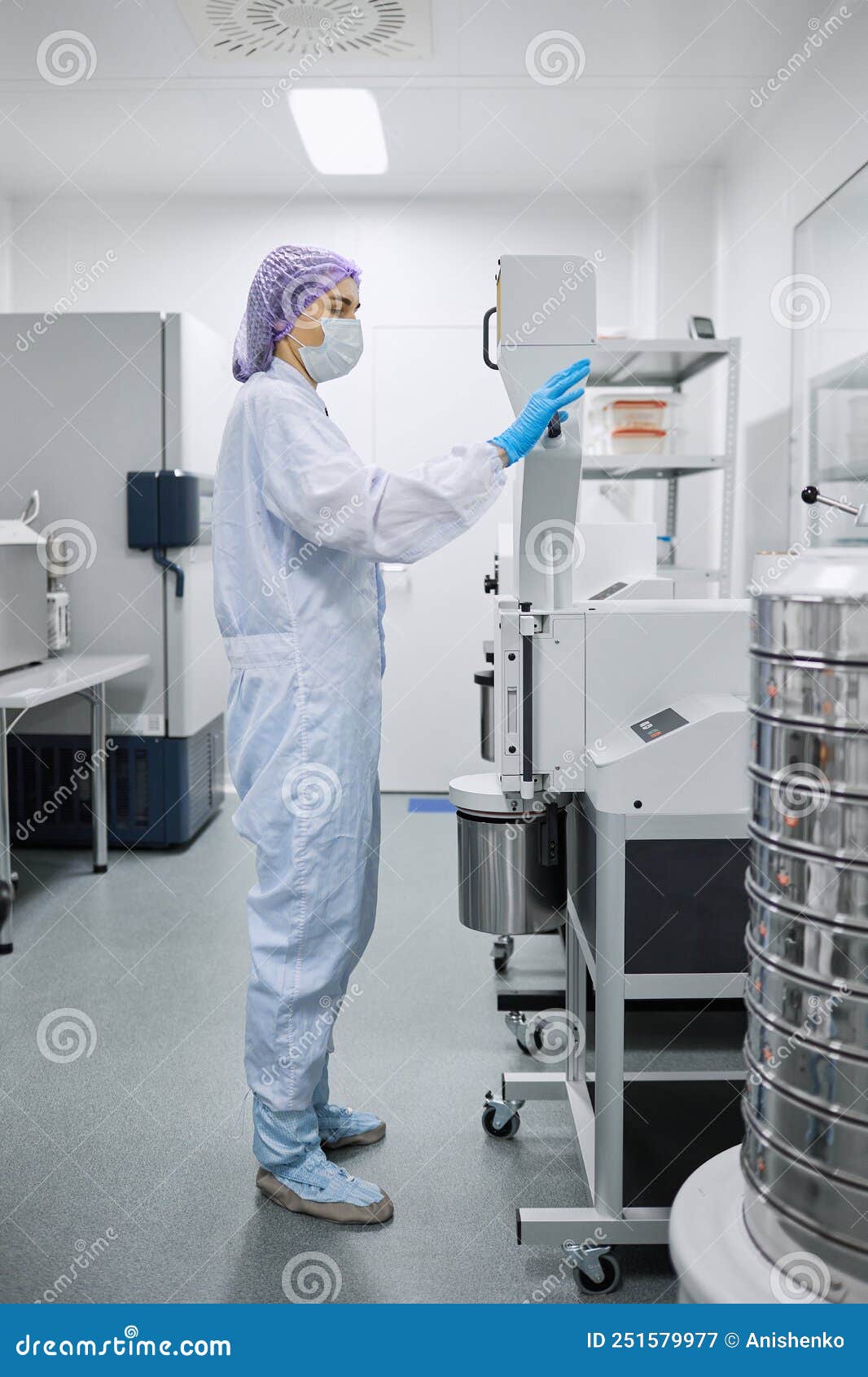 A Laboratory Worker Prepares Equipment for the Study Stock Image ...