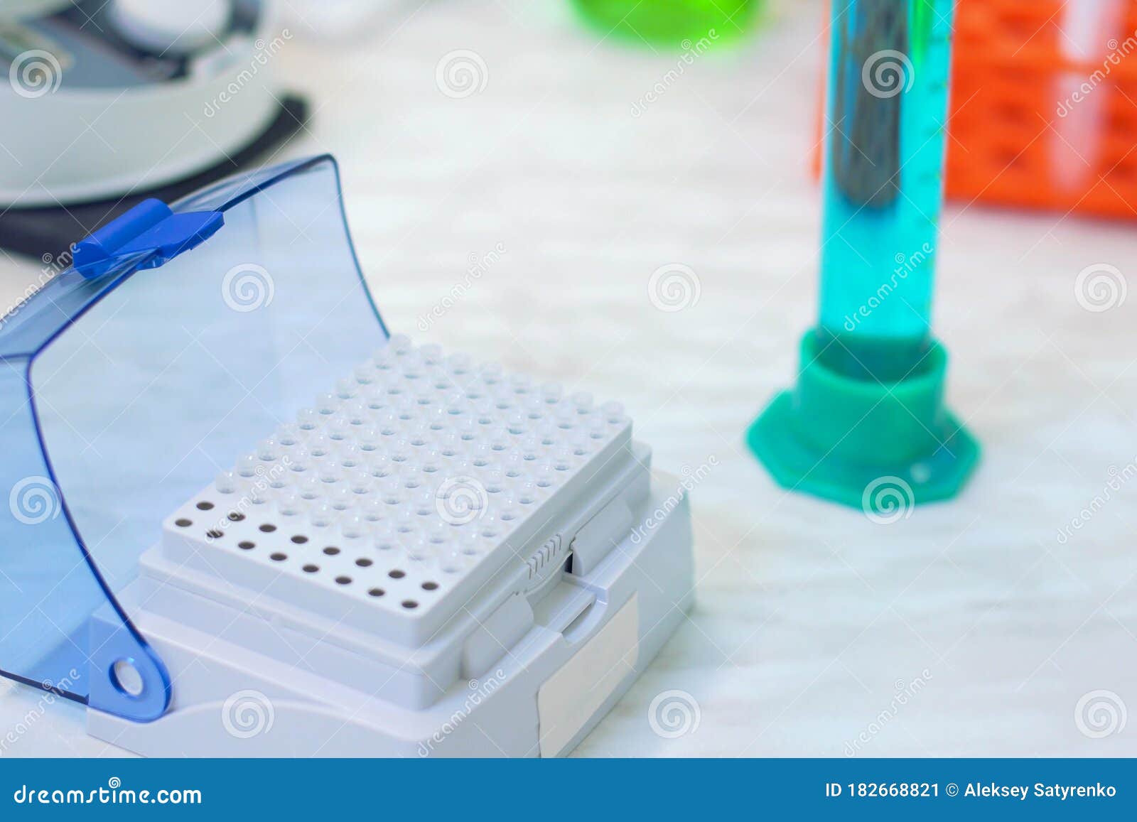 Laboratory Worker Puts Samples into a Tray Making Analysis for I Stock ...