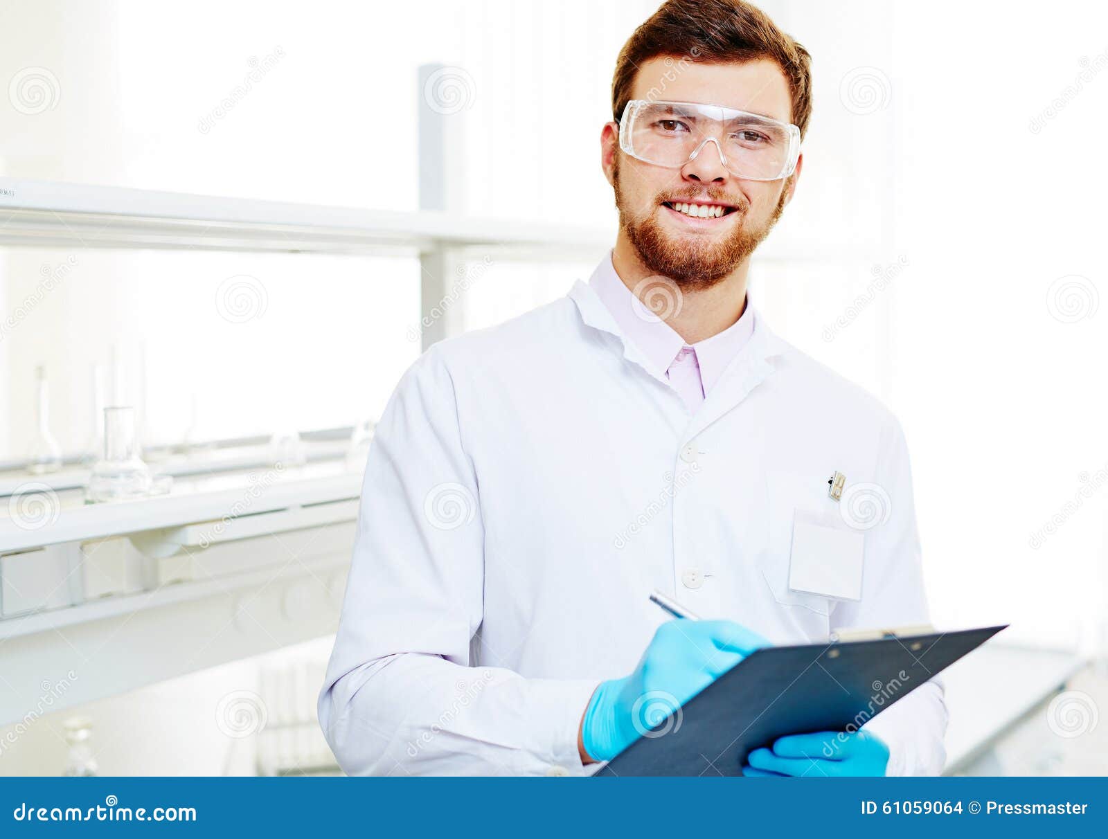 Laboratory worker stock photo. Image of laboratory, smiling - 61059064