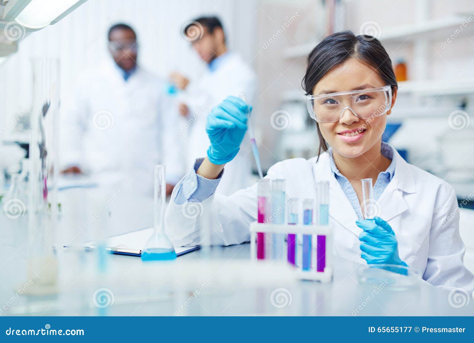 Laboratory worker stock image. Image of investigation - 65655177