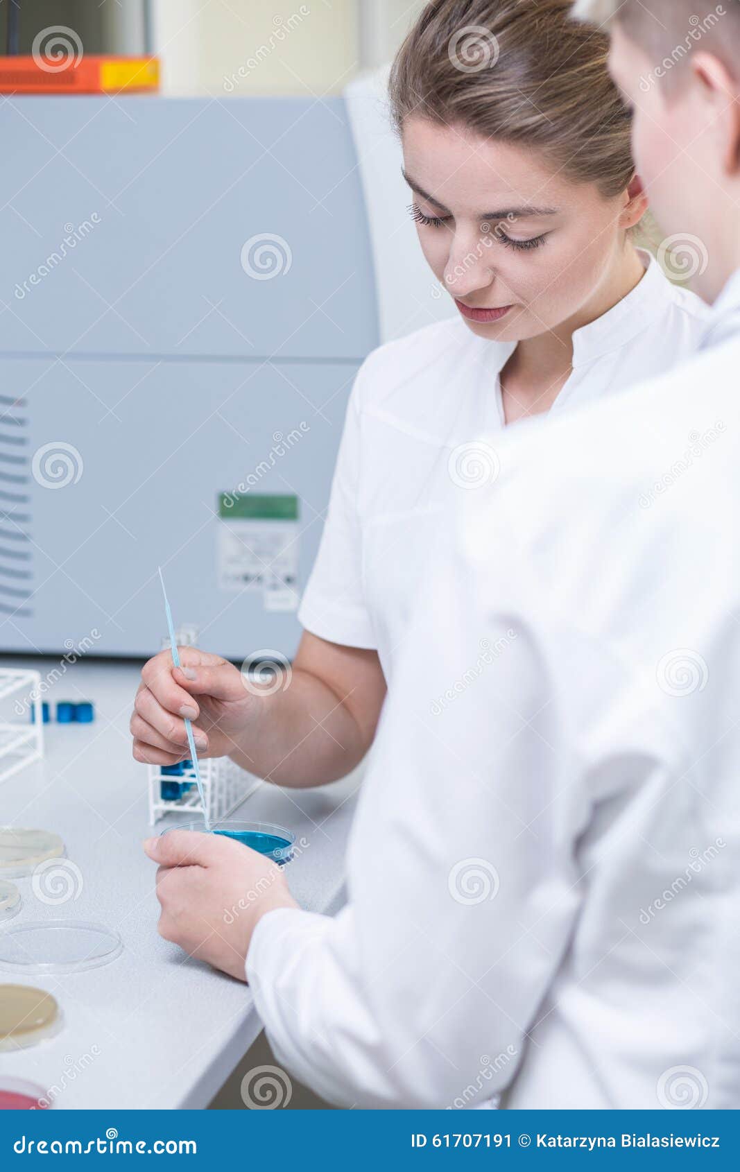 Laboratory Workers Conducting Experiment Stock Image - Image of ...