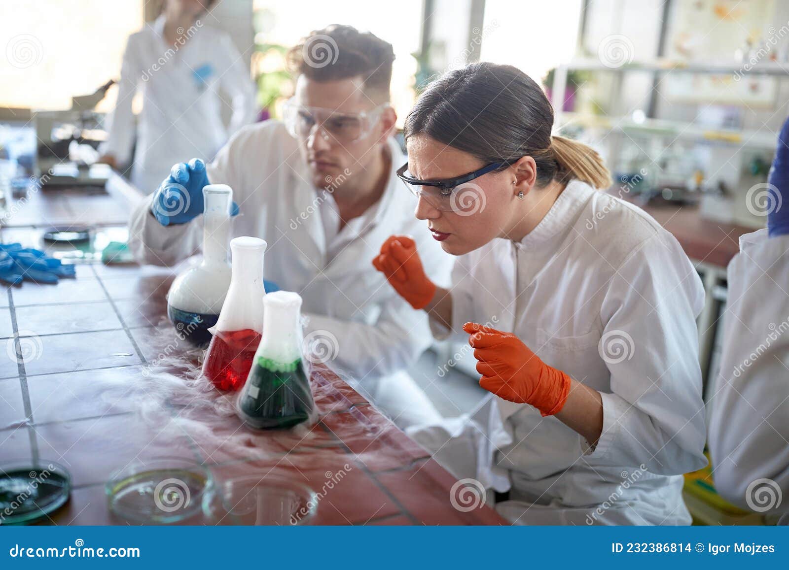 Laboratory Workers Using Immulite Automated Immunoassay System Royalty ...