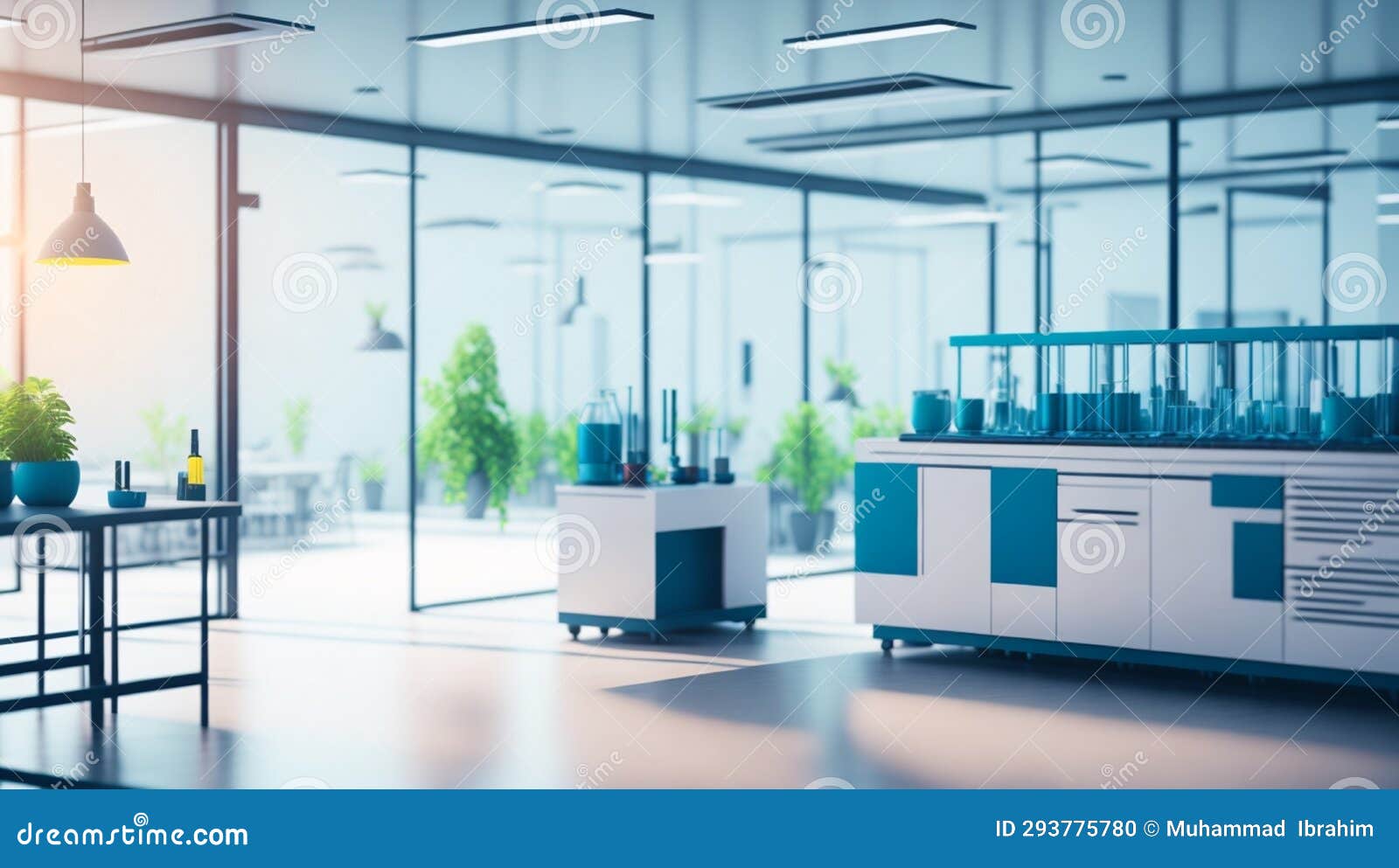 Laboratory Workplace Interior Stock Photography | CartoonDealer.com ...