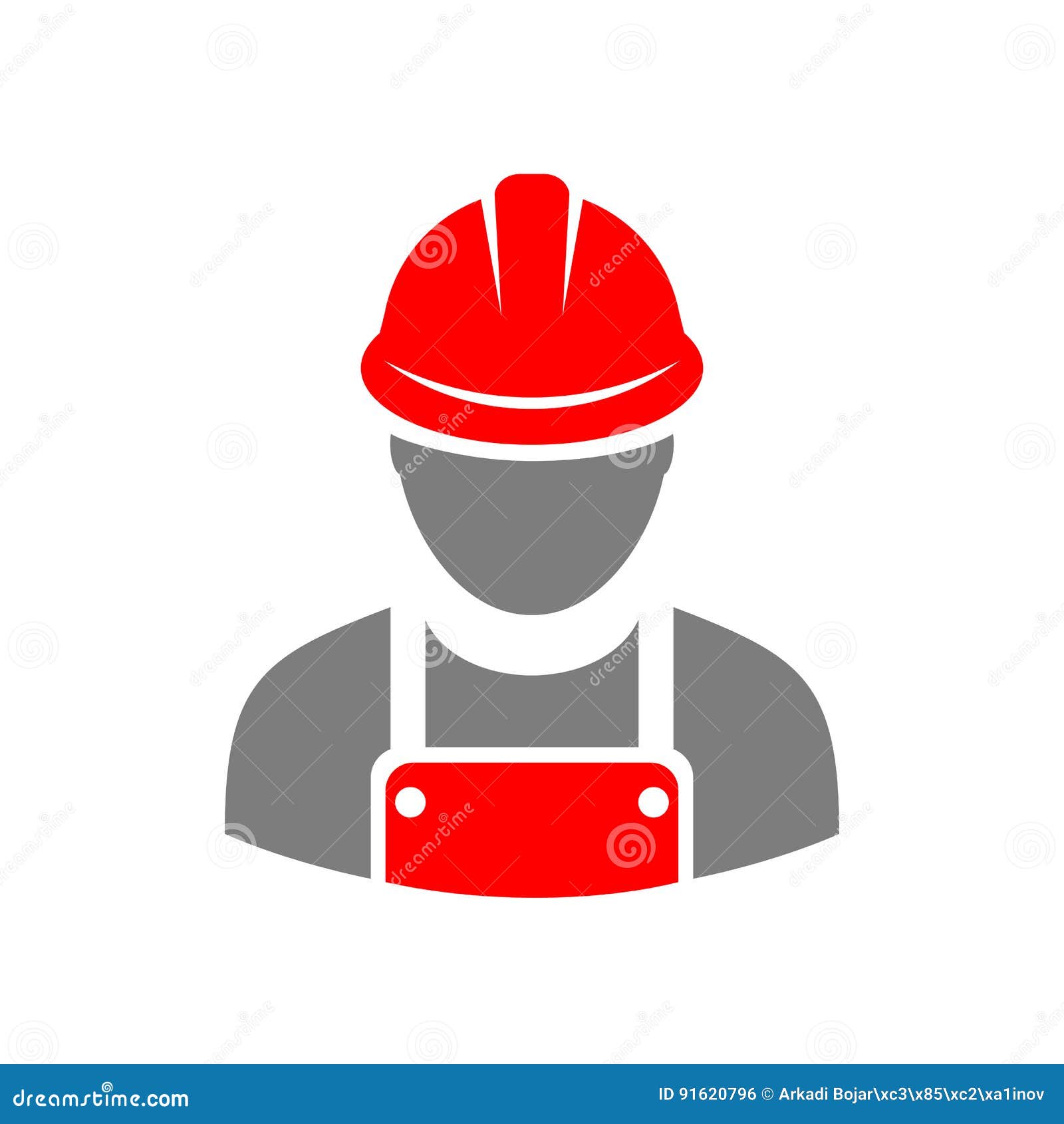 Laborer Builder Vector Icon Stock Vector - Illustration of architect ...