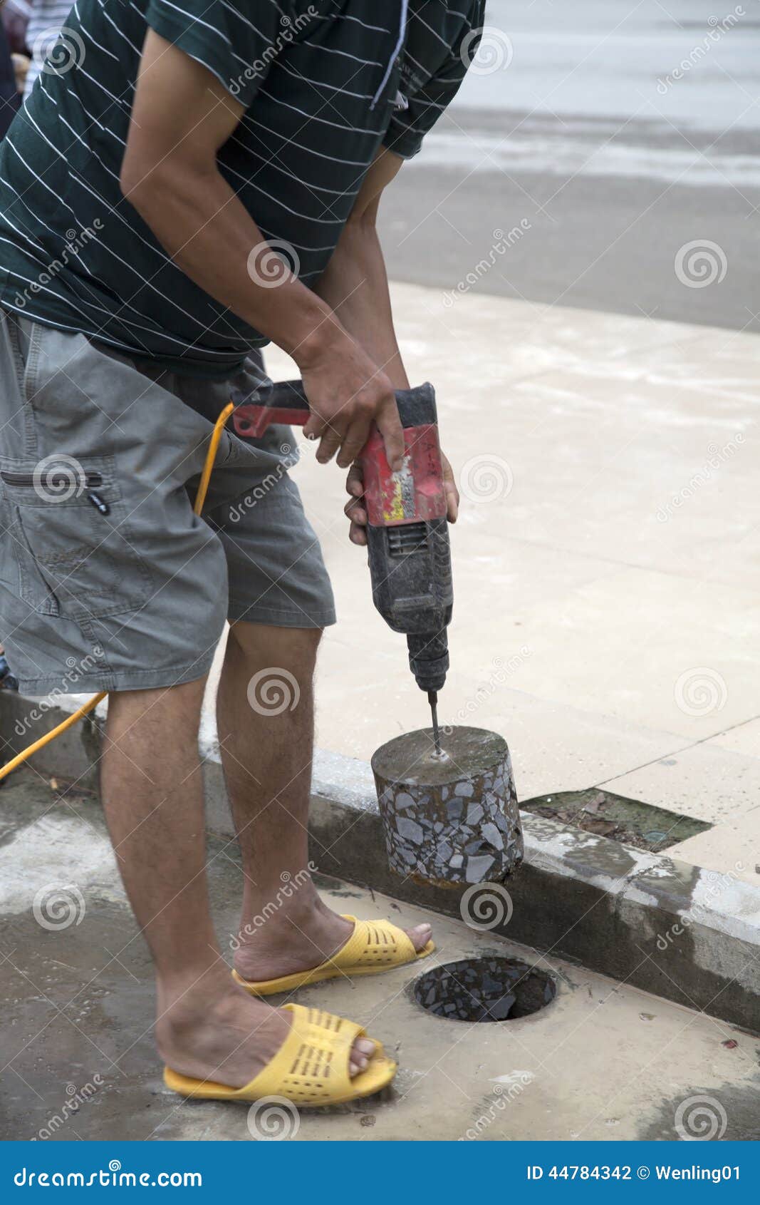 Laborer Working on the Road Editorial Photography - Image of worker ...