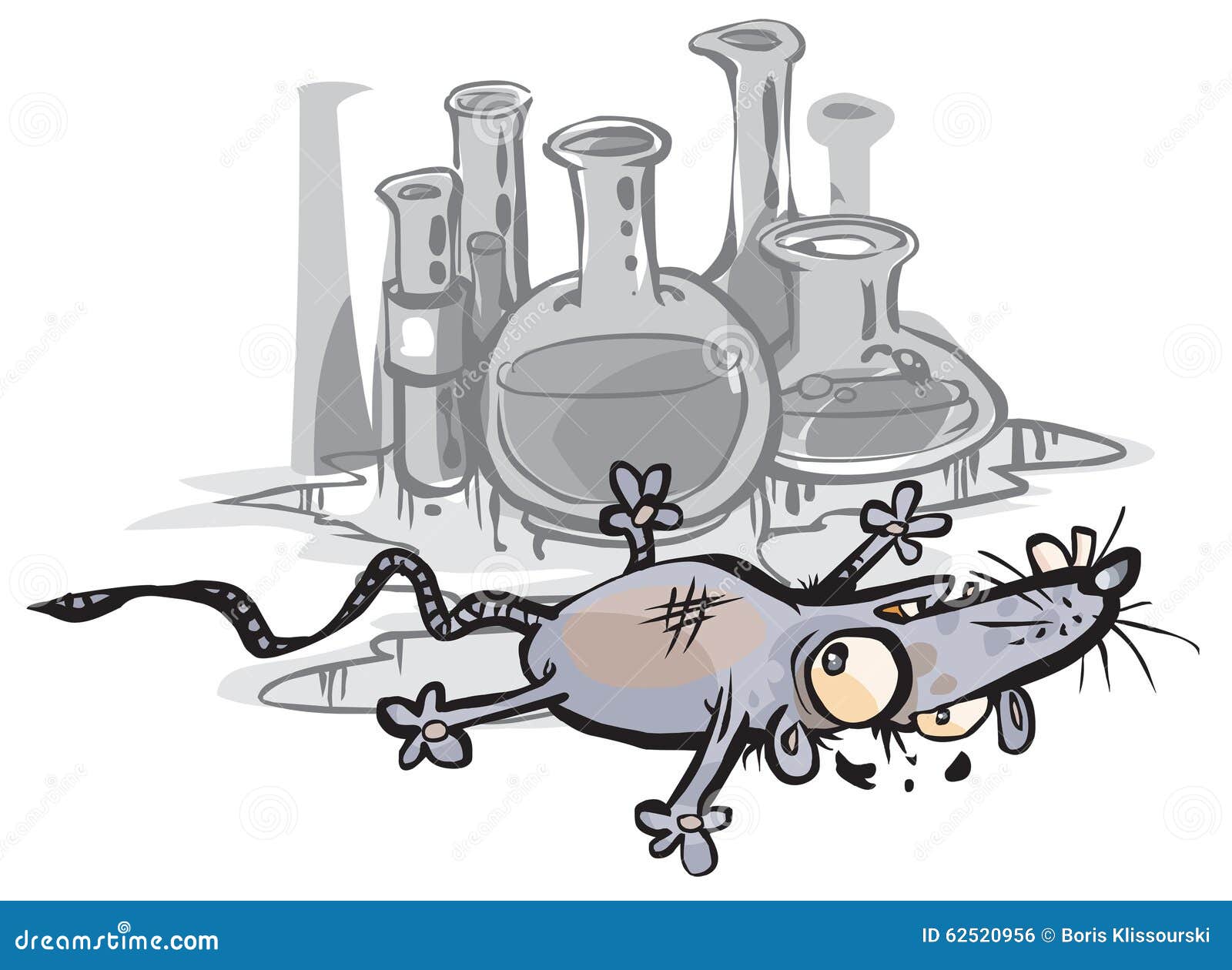 Labormaus vektor abbildung. Illustration von mäuse, experiment - 62520956