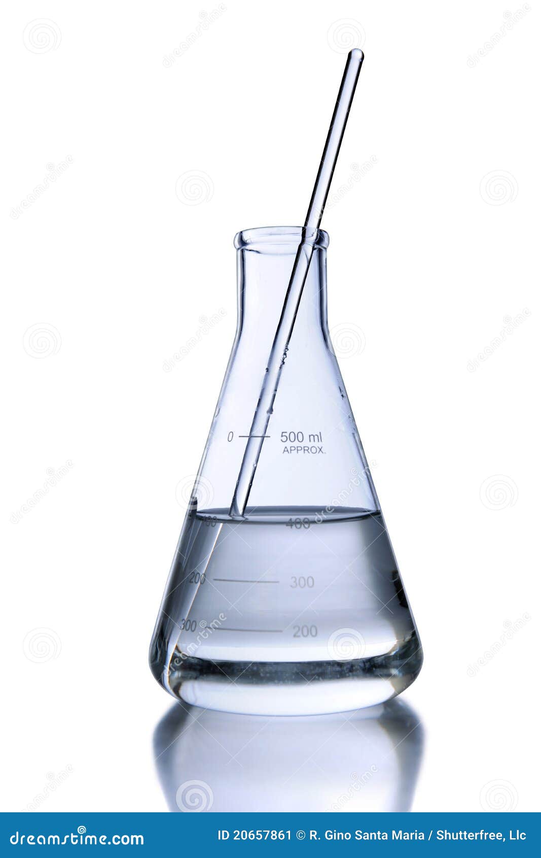 Labotarory Flask with Stirrer Stock Image - Image of drug, analysis ...