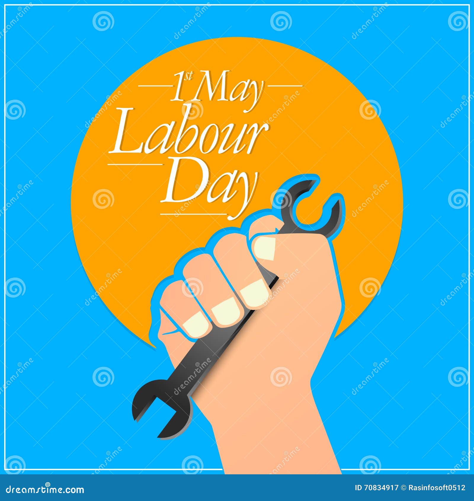 Labour Day Abstract stock illustration. Illustration of country - 70834917
