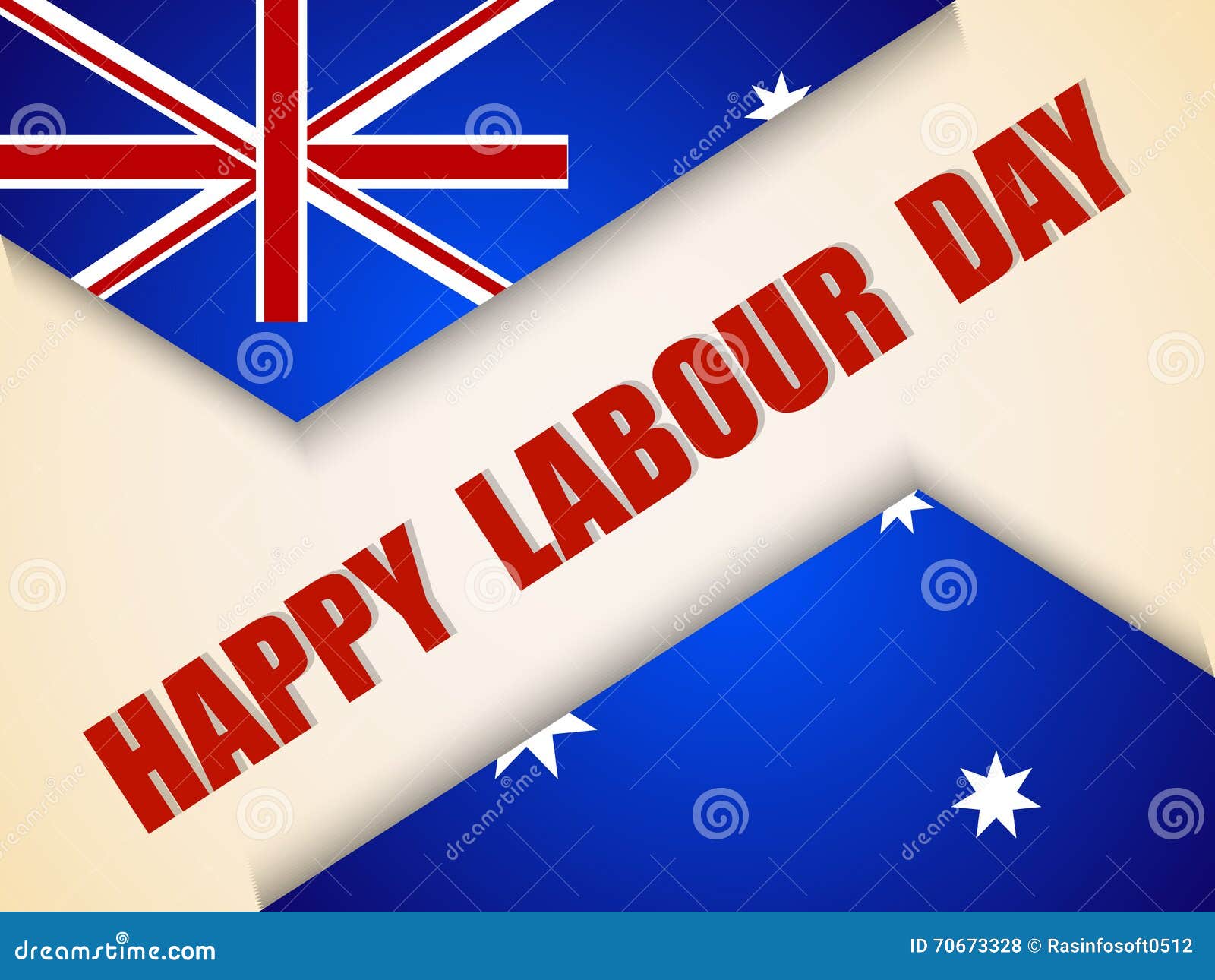 Labour Day Abstract stock illustration. Illustration of holiday - 70673328