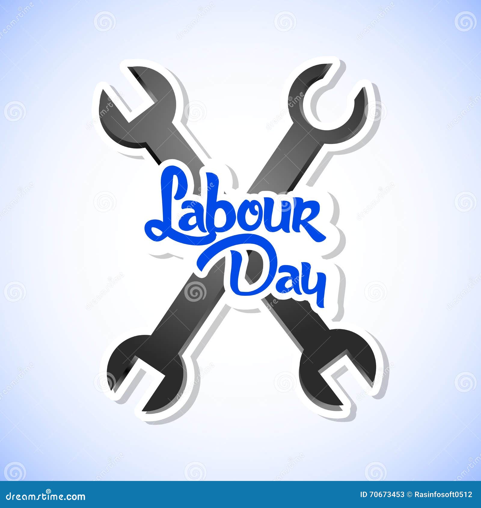 Labour Day Abstract stock illustration. Illustration of abstract - 70673453