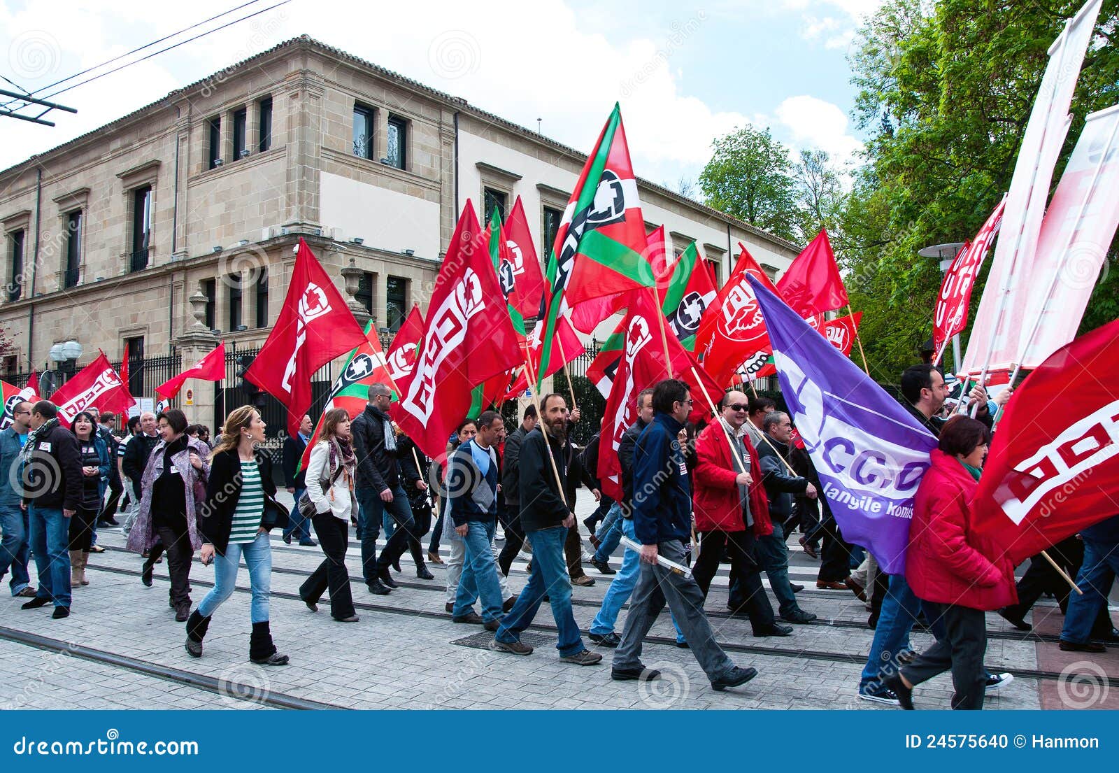 Labour Day Demonstration in Vitoria-Gasteiz Editorial Image - Image of ...