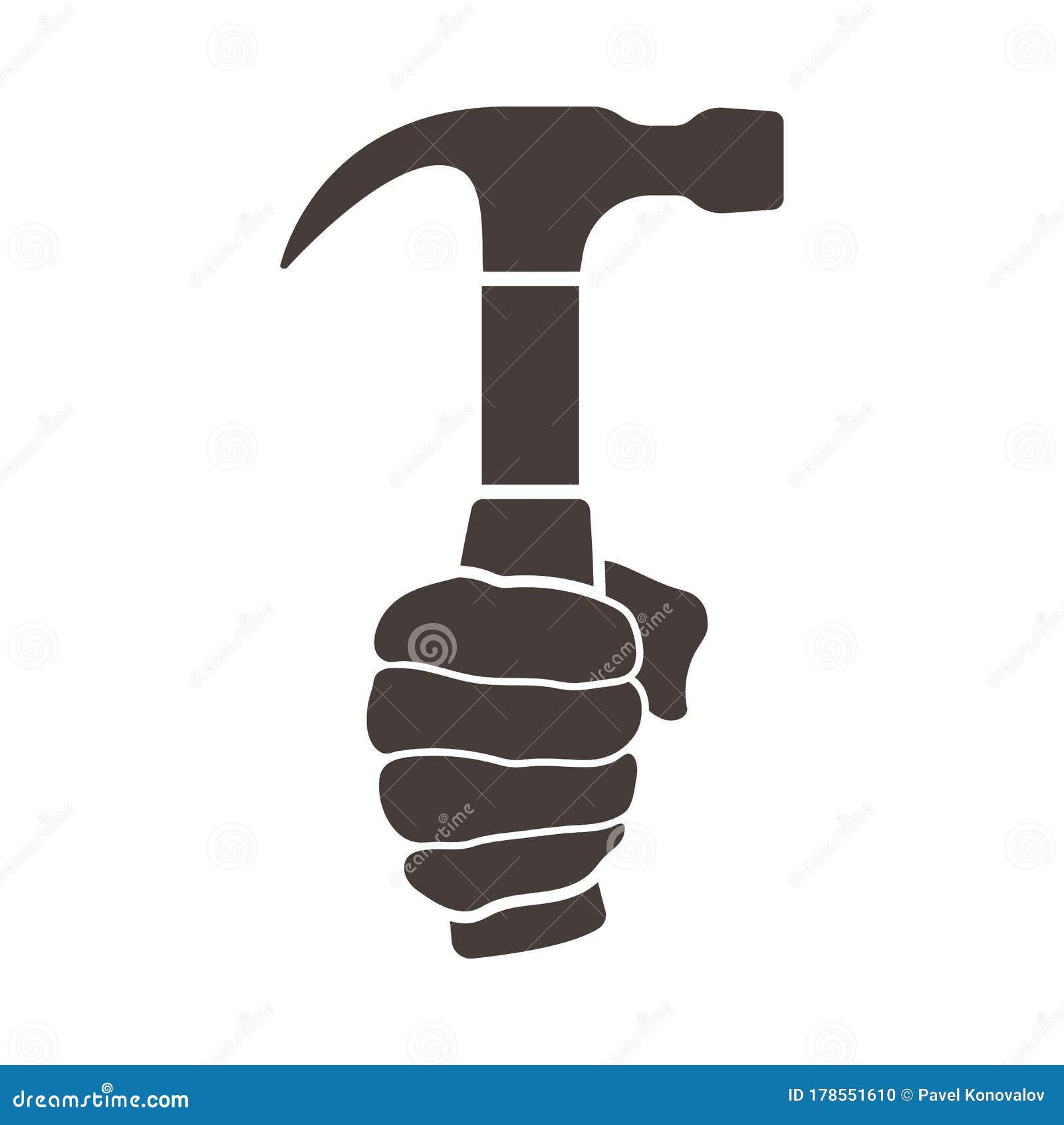 Labour Day Emblem stock vector. Illustration of hammer - 178551610