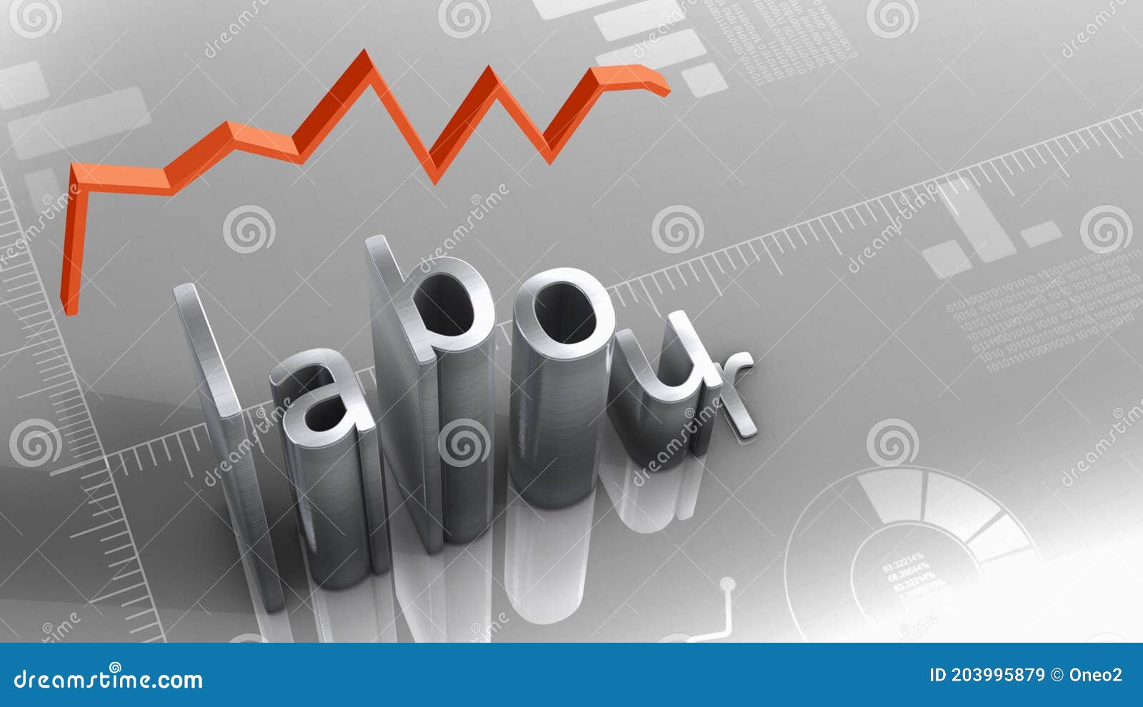 Labour Decreasing Chart, Statistic and Data Stock Video - Video of ...