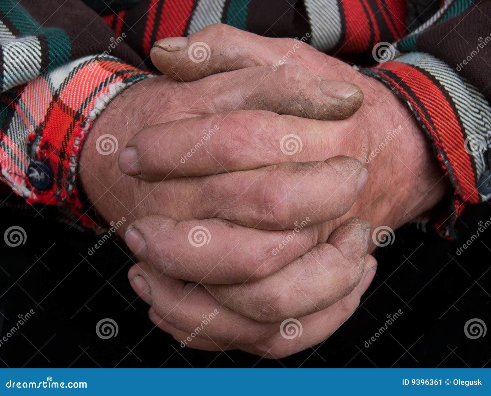 Labour Hands Of The Old Person Picture. Image: 9396361