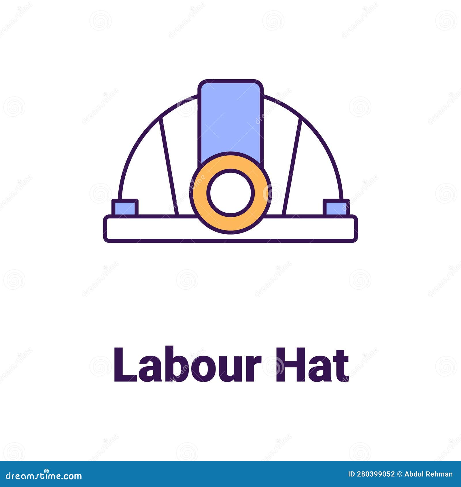 Labour Hat Vector Icon Easily Modify. Stock Vector - Illustration of ...