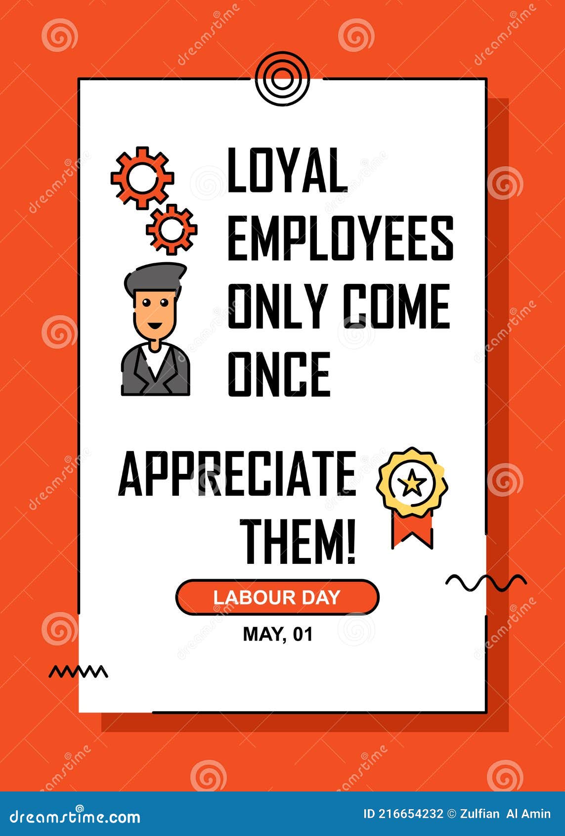 Labour and Worker Poster Design. Stock Vector - Illustration of ...