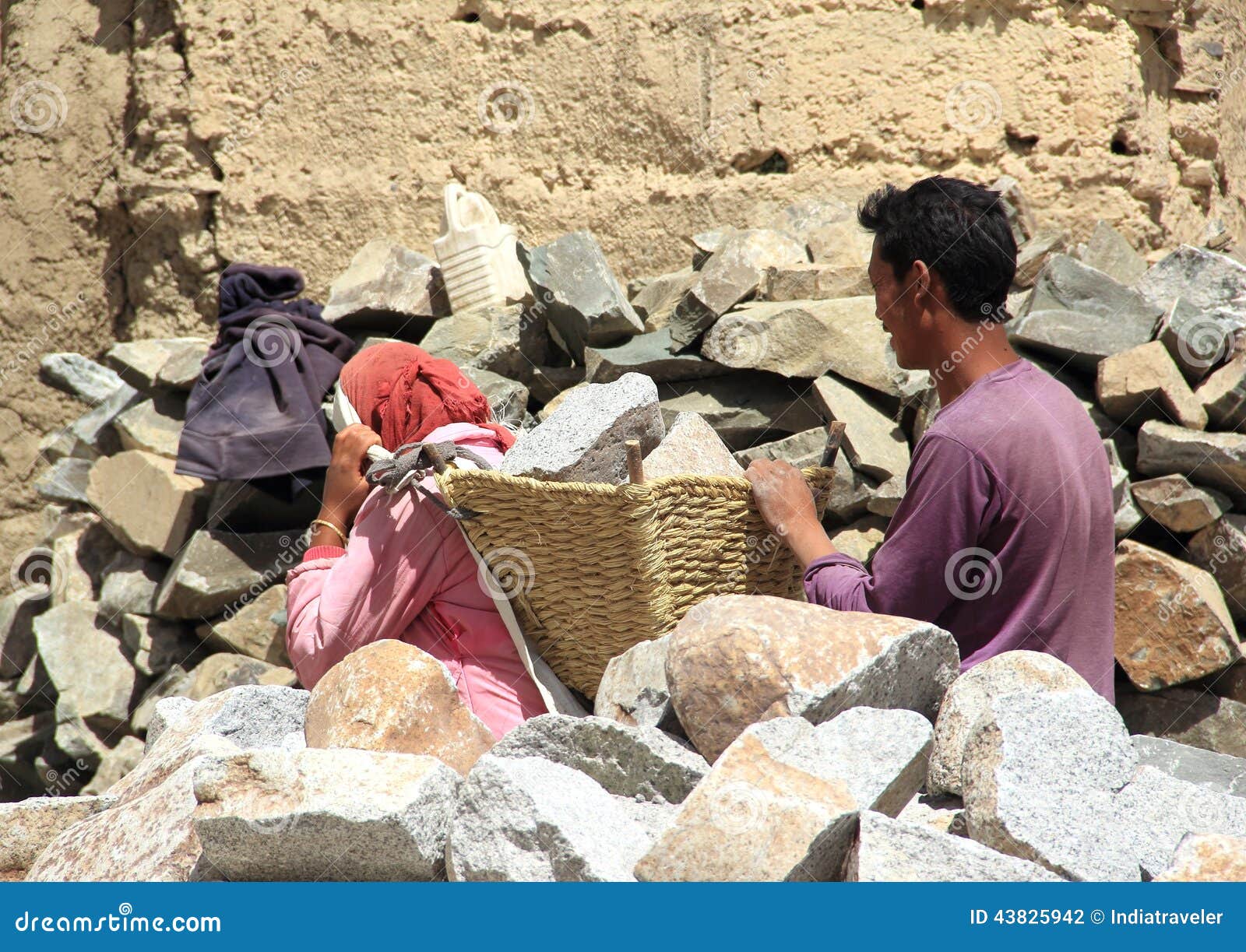 Labour Working in Ladakh. editorial photography. Image of social - 43825942
